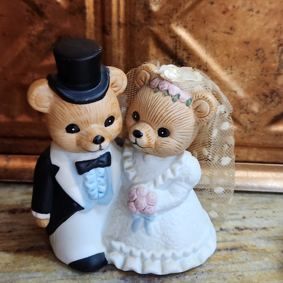 Other | Bride Groom Bears Figurines Ceramic 4 Homco 1424 | Poshmark